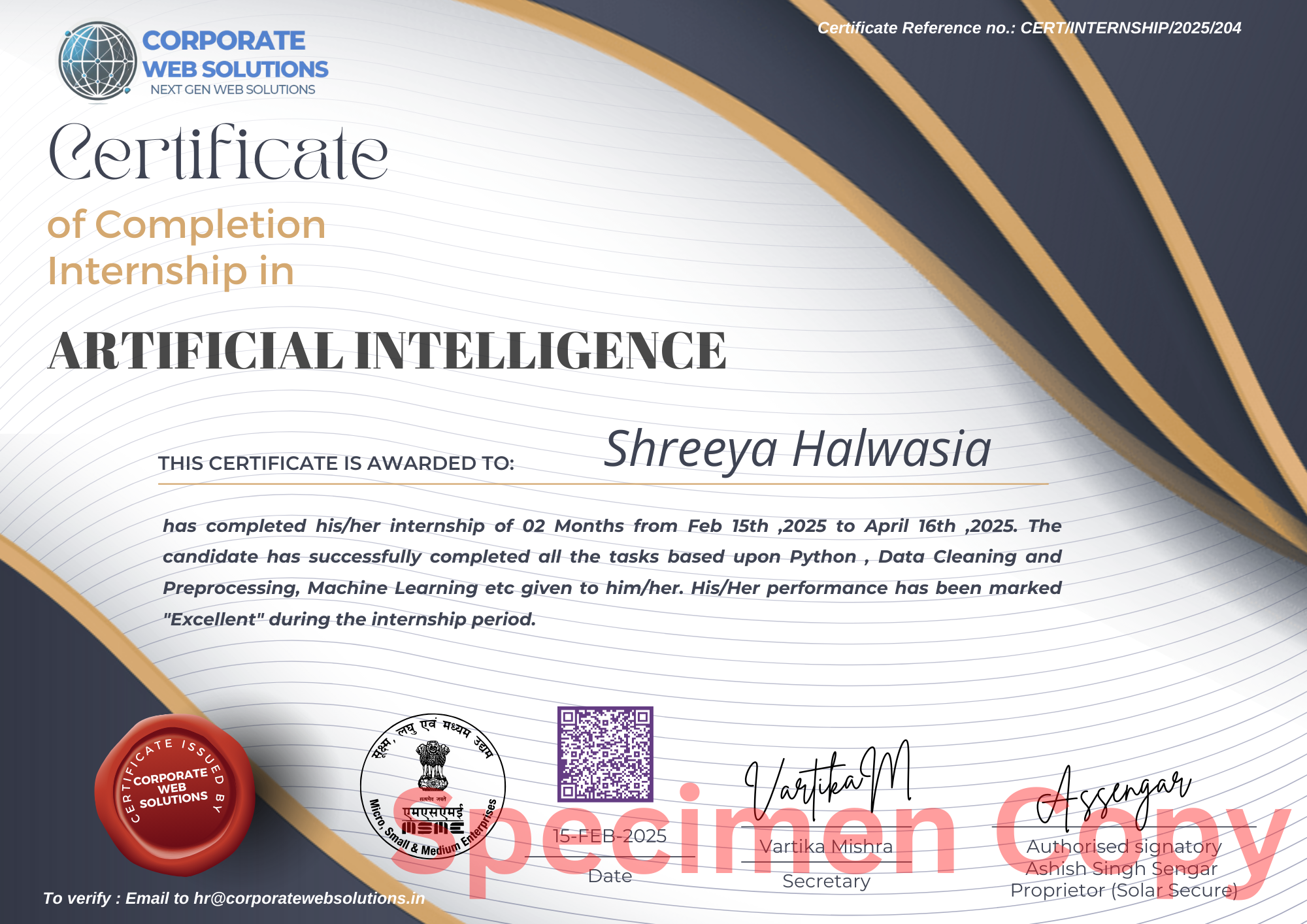 AI & Machine Learning Intern - LetsIntern